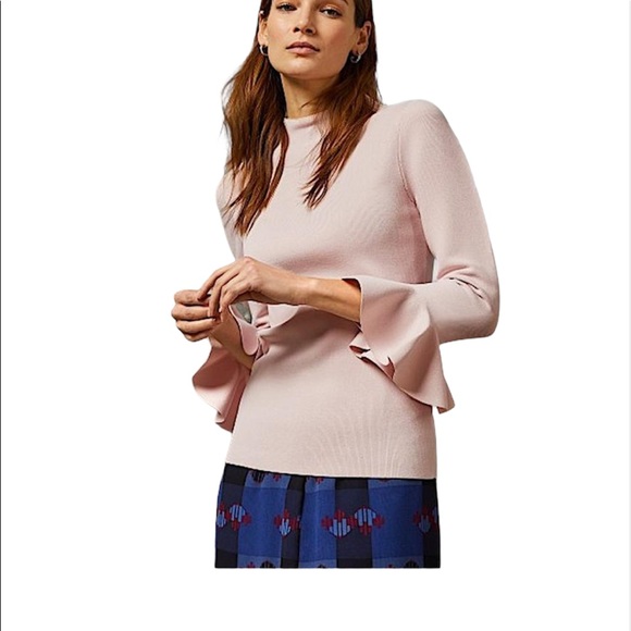 Ted Baker London | Sweaters | Ted Baker London Brillo Frill Sleeve ...